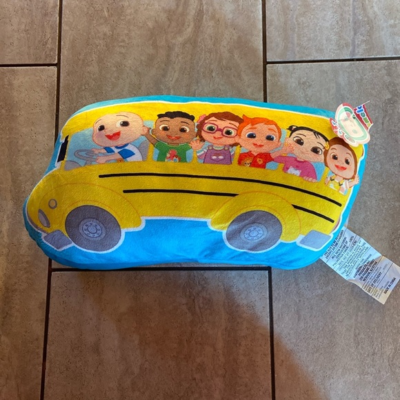Toys | Cocomelon School Bus Squish 2d Decor Pillow | Poshmark